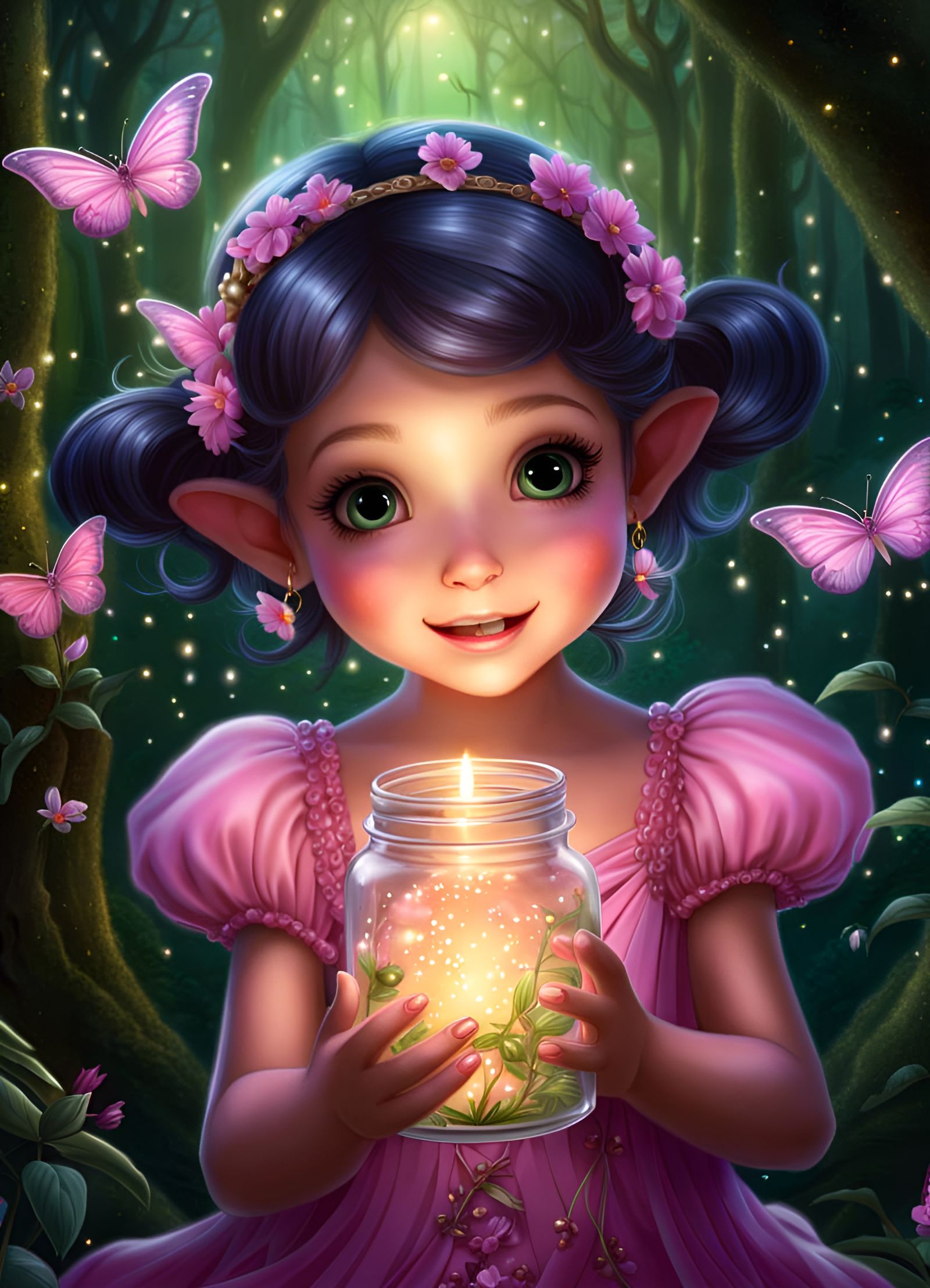 🧚‍♀️ 💓Pixie Princess💓🧚‍♀️ - AI Generated Artwork - NightCafe Creator