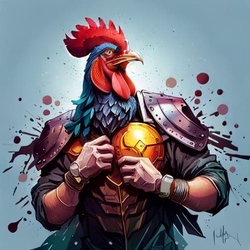 Chickenman - AI Generated Artwork - NightCafe Creator