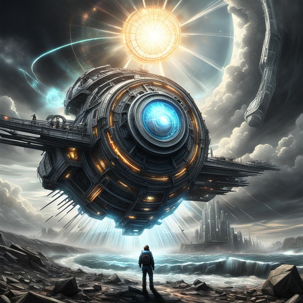 Spaceship - AI Generated Artwork - NightCafe Creator