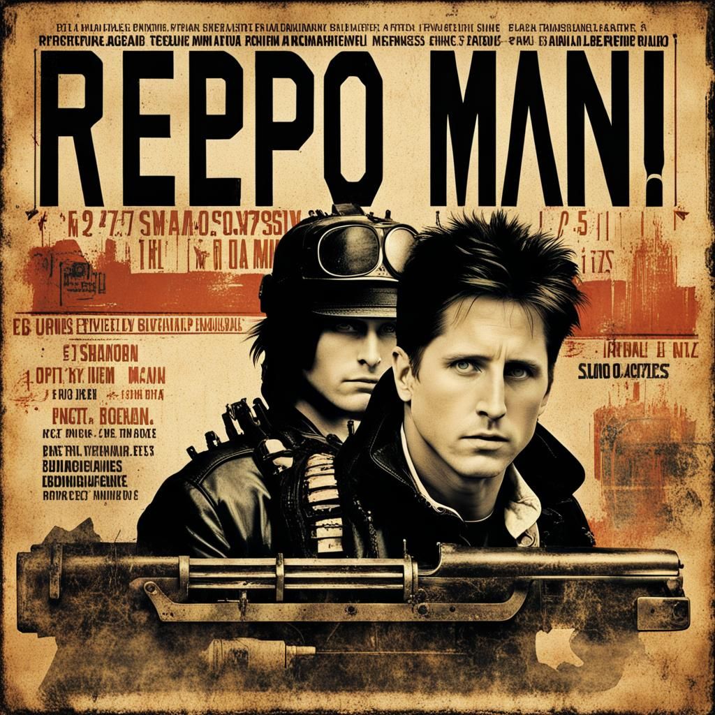 A poster for the cult movie 'Repo Man' - AI Generated Artwork ...
