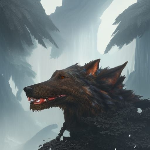 THE BIG BAD WOLF - AI Generated Artwork - NightCafe Creator