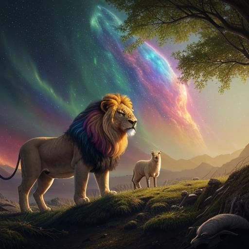 Aslan and the Boy- less Horse - AI Generated Artwork - NightCafe Creator