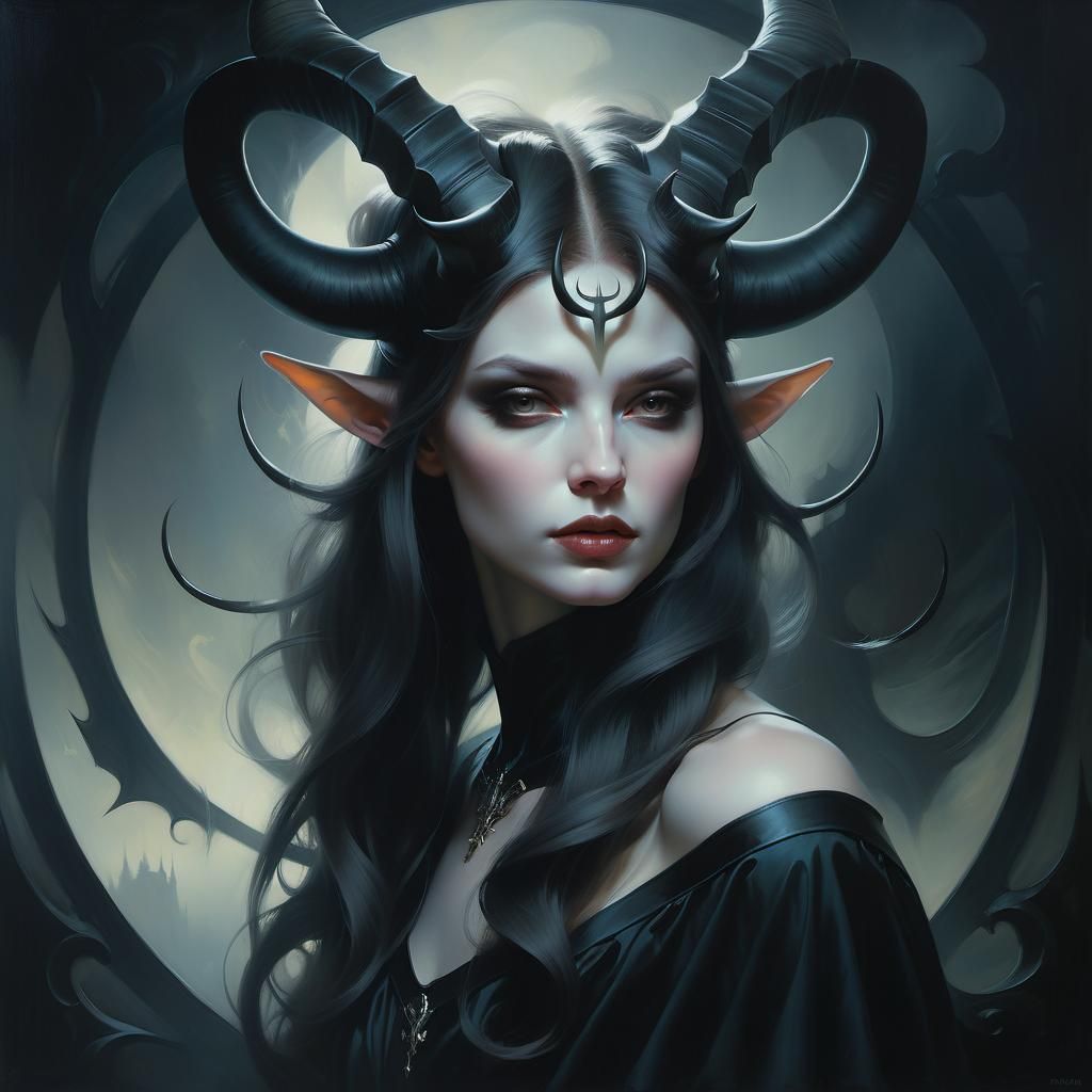 goth portrait - AI Generated Artwork - NightCafe Creator
