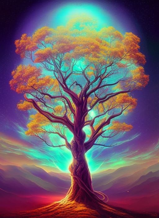 Celestial Tree - AI Generated Artwork - NightCafe Creator