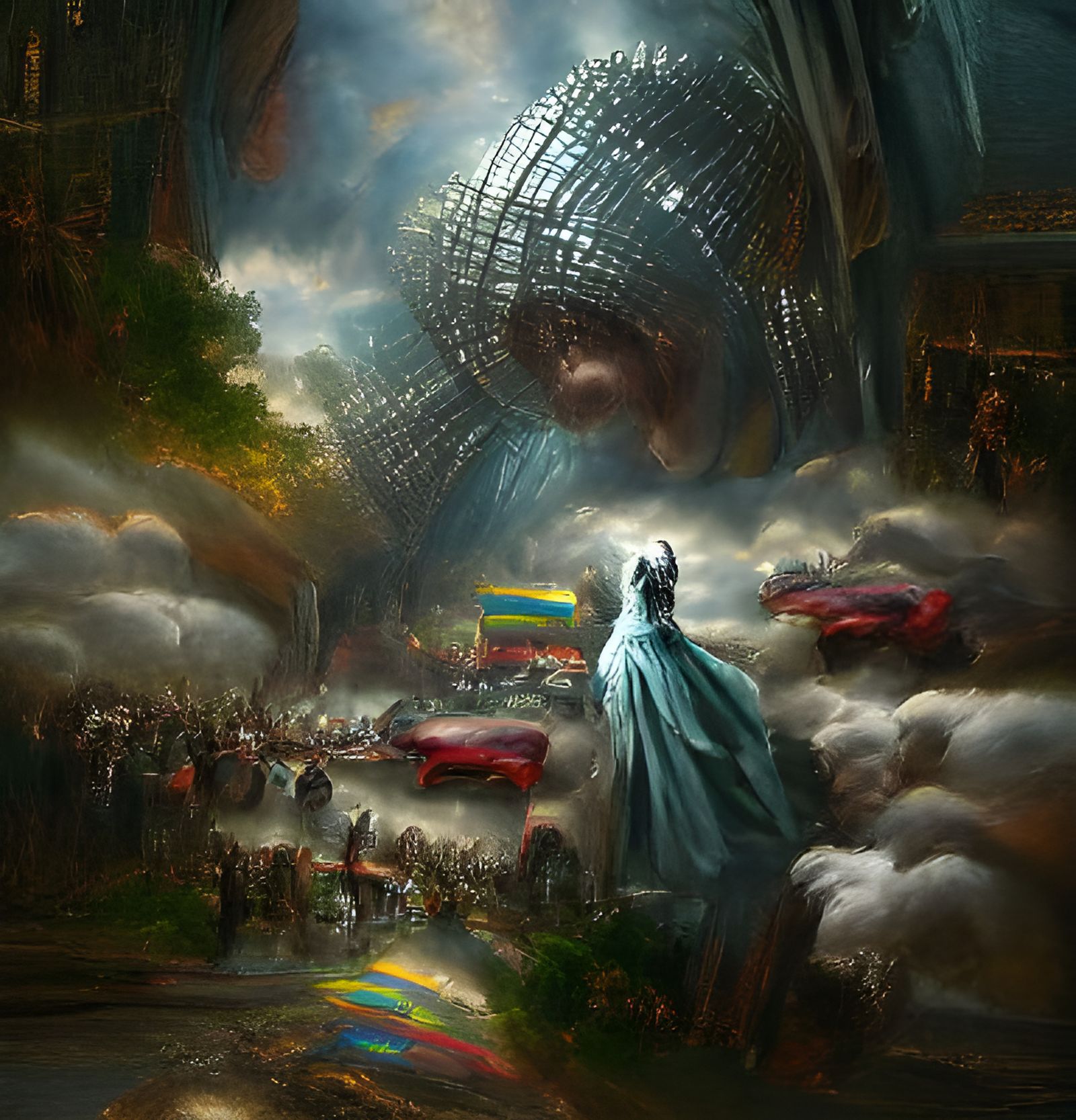 Dystopia - AI Generated Artwork - NightCafe Creator