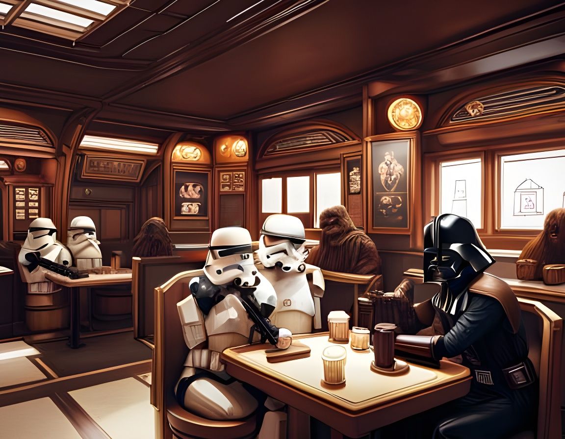 Star Wars Cafe - AI Generated Artwork - NightCafe Creator