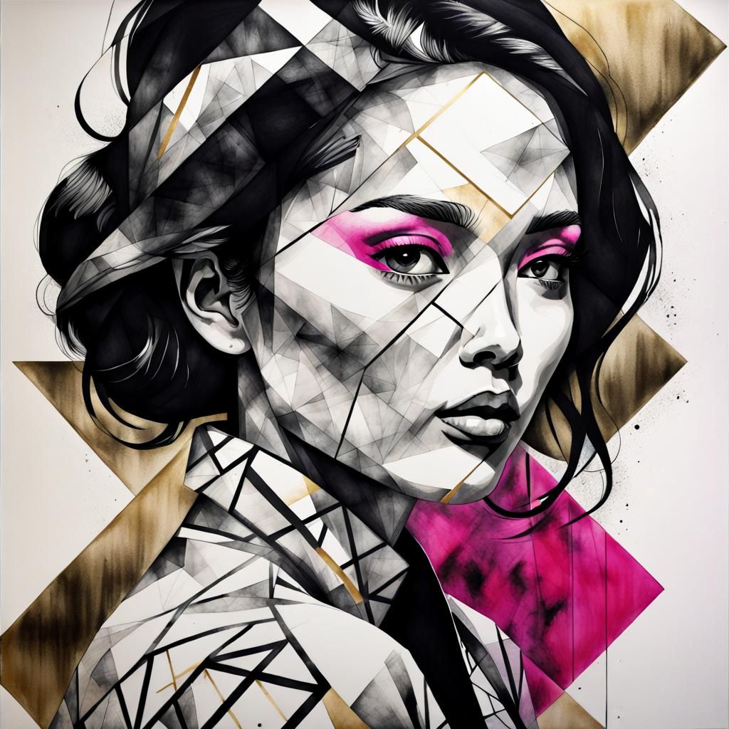 Abstract Portrait - AI Generated Artwork - NightCafe Creator