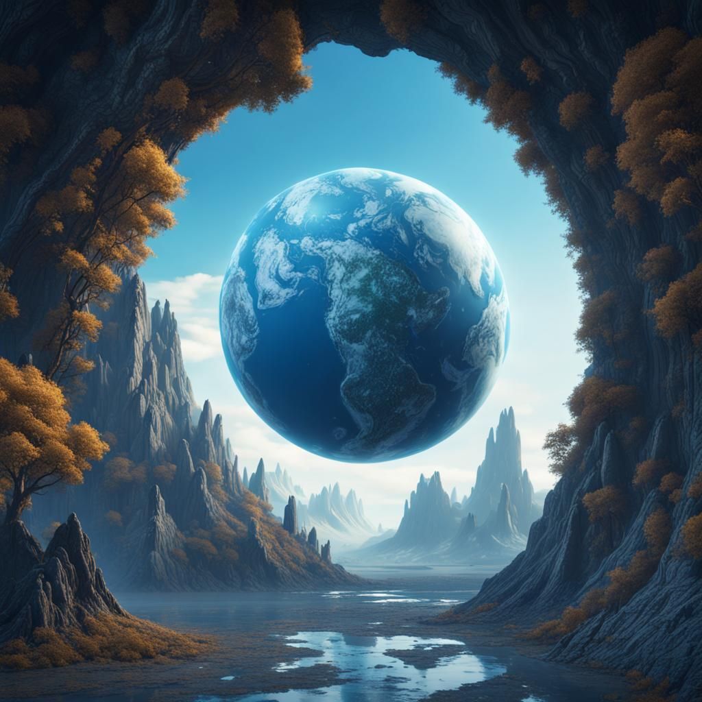 Planet earth is blue - AI Generated Artwork - NightCafe Creator