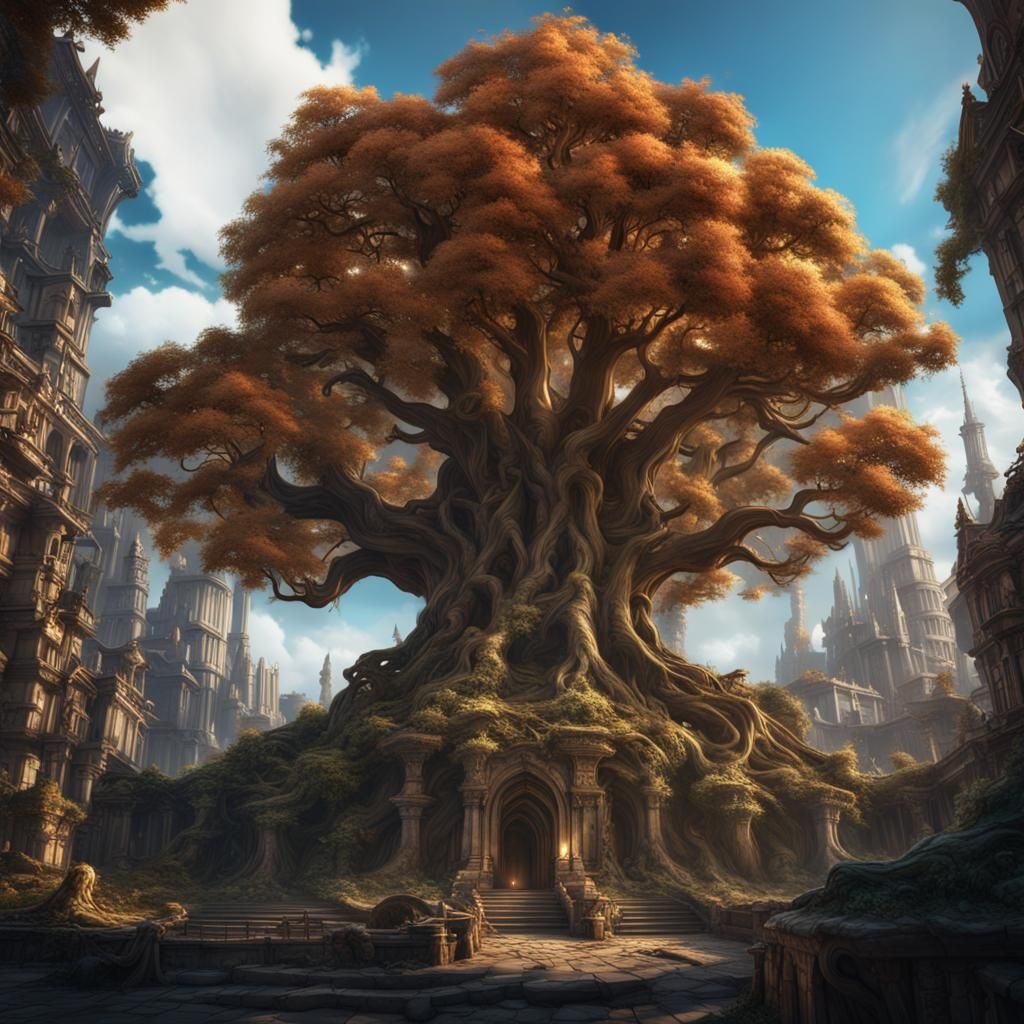 The Divine Tree - AI Generated Artwork - NightCafe Creator
