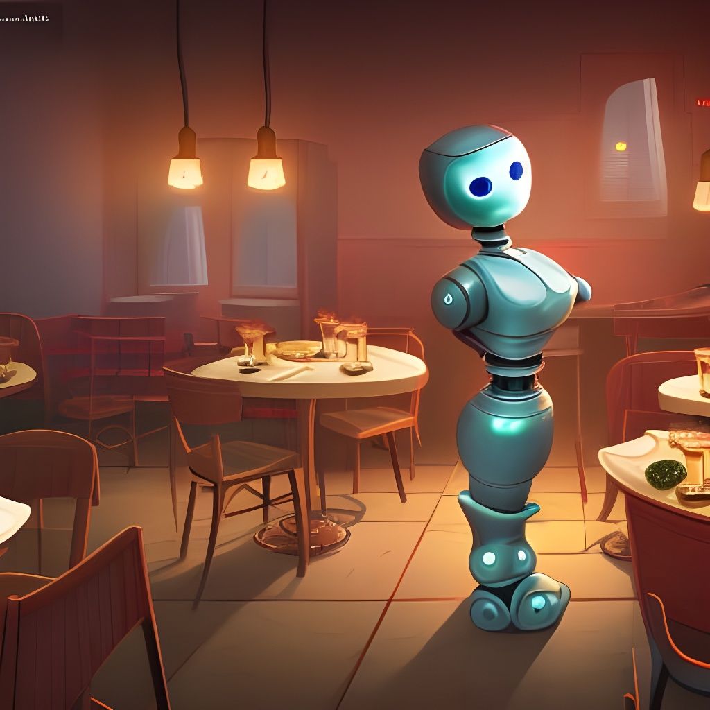 Harriet the Robot Hostess - AI Generated Artwork - NightCafe Creator