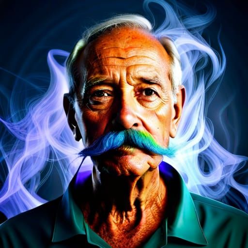 Colored Mustache 1 - AI Generated Artwork - NightCafe Creator