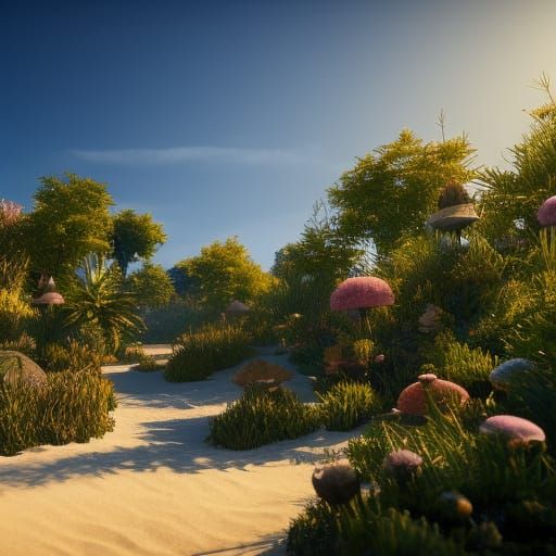 Secret garden - AI Generated Artwork - NightCafe Creator