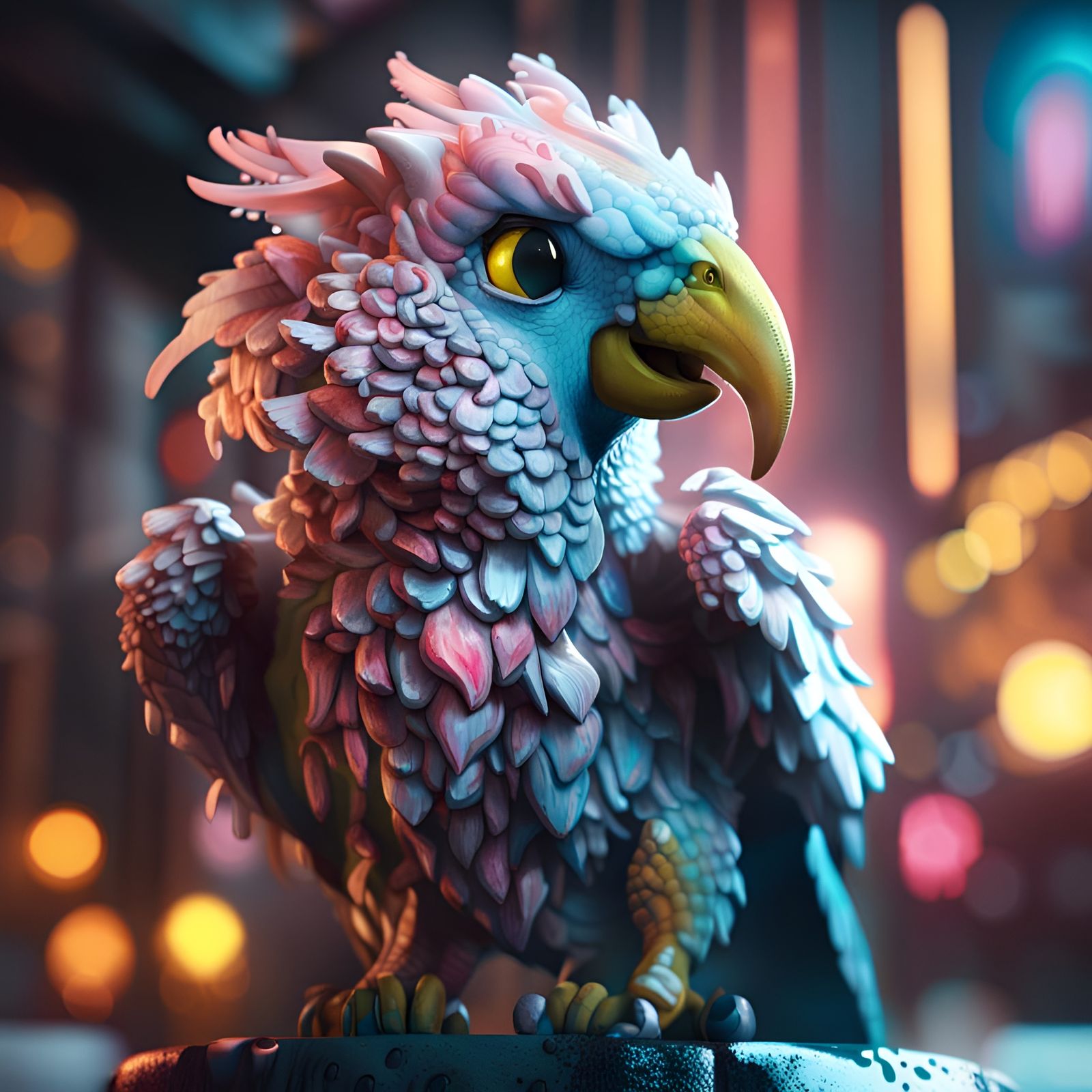 Dragon Parrot - AI Generated Artwork - NightCafe Creator