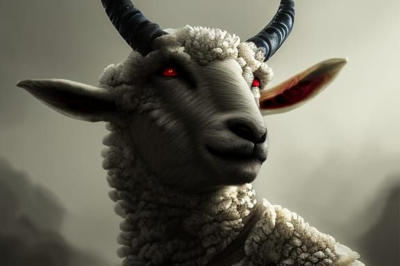 Smirking Sheep - AI Generated Artwork - NightCafe Creator