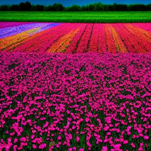 liminal flower field - AI Generated Artwork - NightCafe Creator