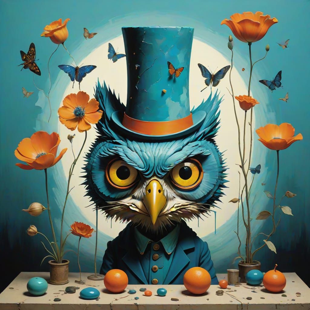 Vibrant, Surreal Birthday Portrait in Alebrije Sty... - AI Art