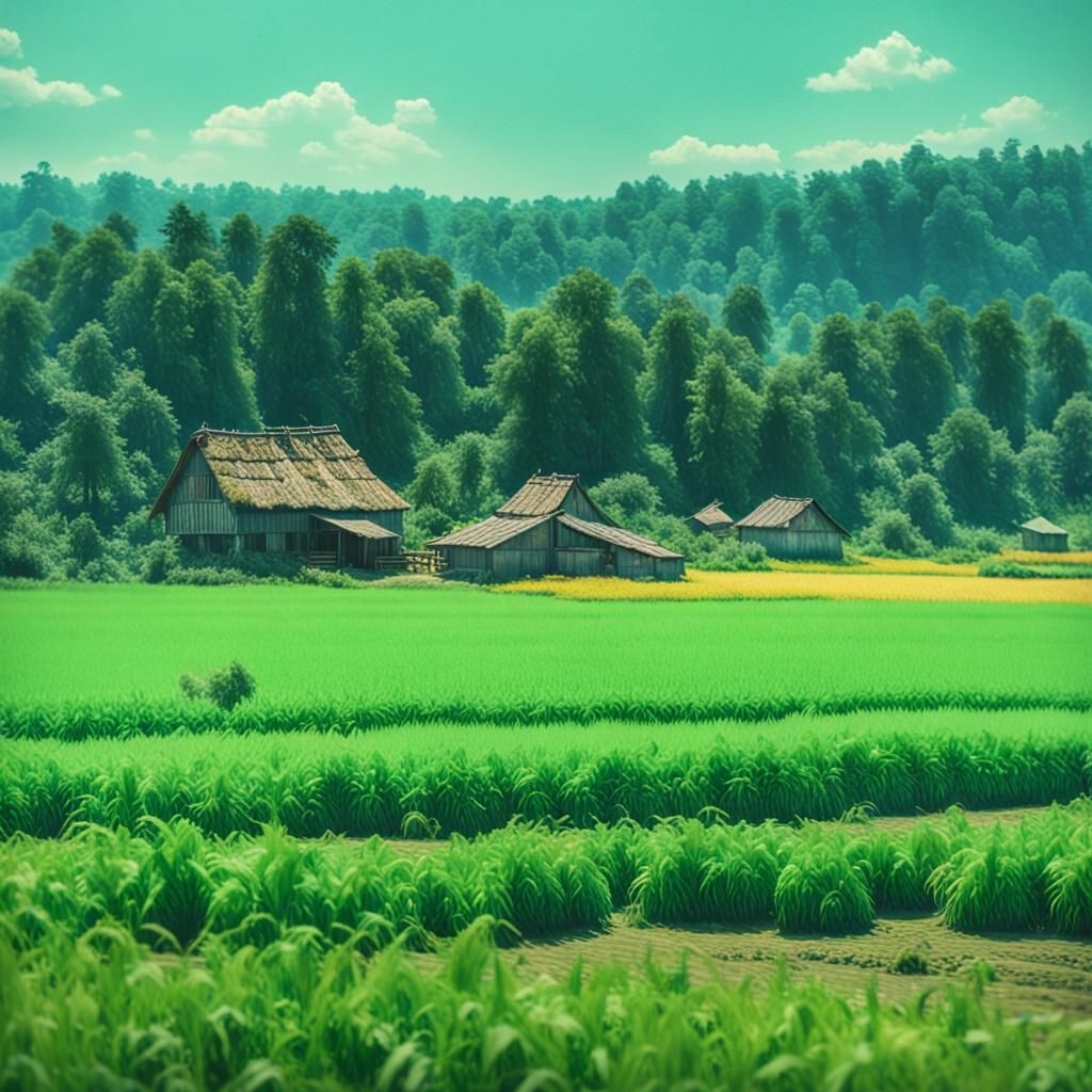 Farming field - AI Generated Artwork - NightCafe Creator