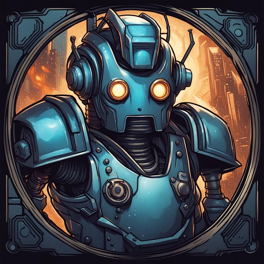 Bot/machine logo - AI Generated Artwork - NightCafe Creator