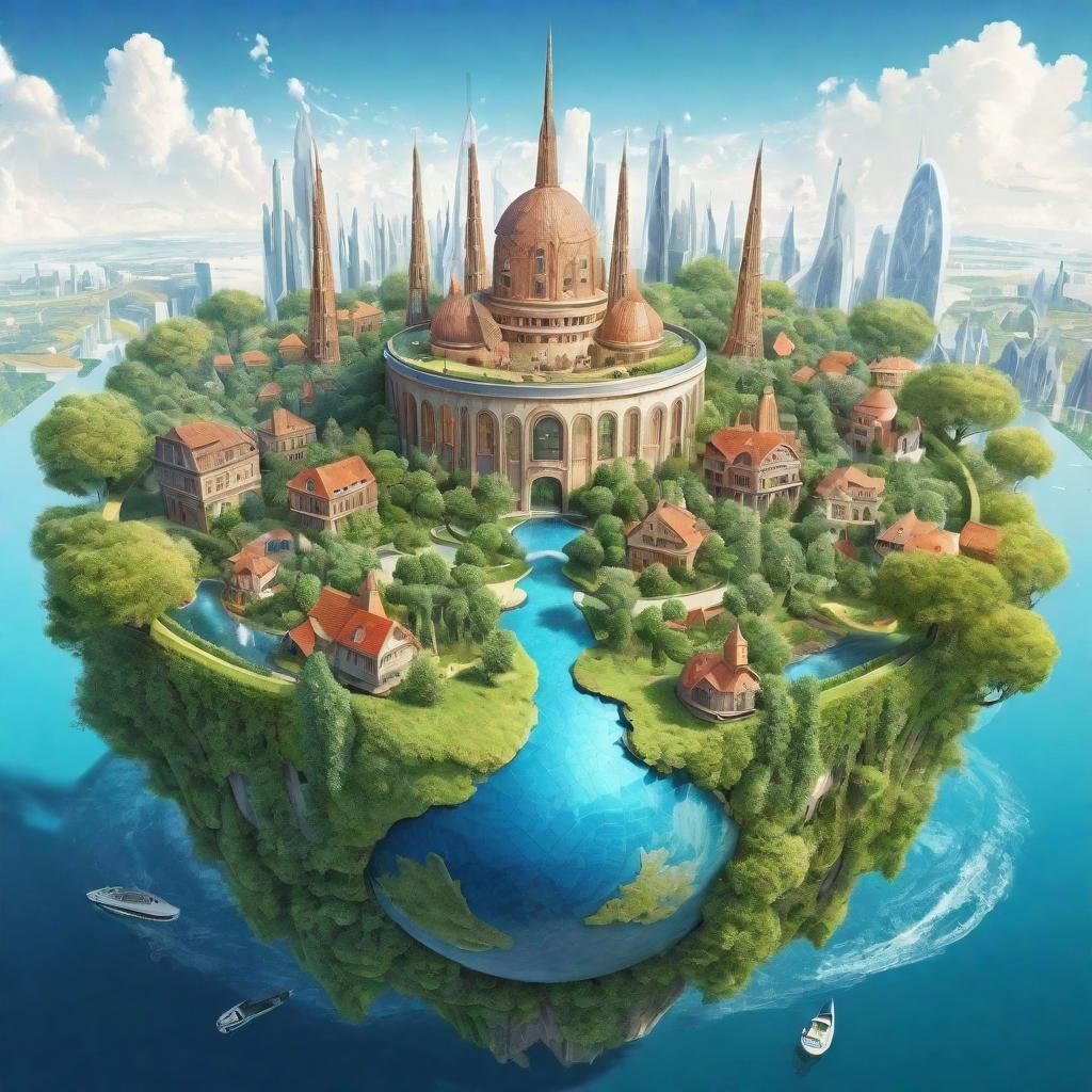 Utopian World - AI Generated Artwork - NightCafe Creator