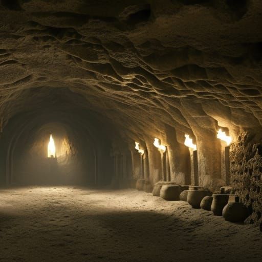 Catacombs - AI Generated Artwork - NightCafe Creator