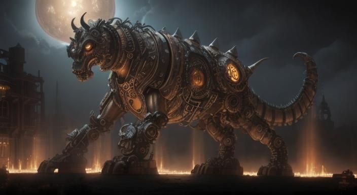 Mecha Demon - AI Generated Artwork - NightCafe Creator