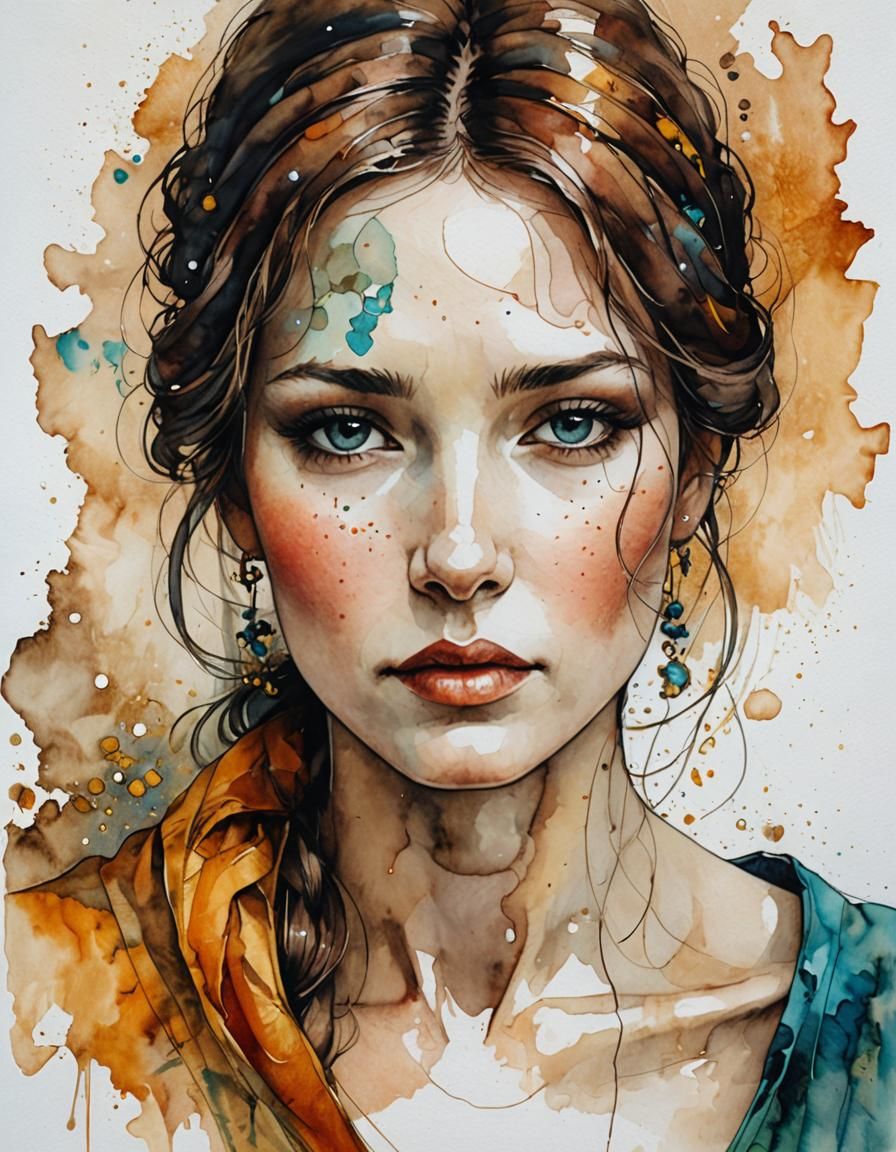 woman portrait - AI Generated Artwork - NightCafe Creator