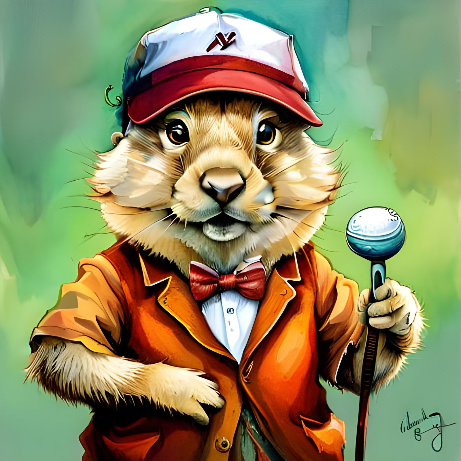 Gopher Golfer - AI Generated Artwork - NightCafe Creator