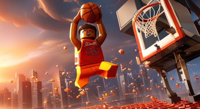 Legos basketball sports fan - AI Generated Artwork - NightCafe Creator