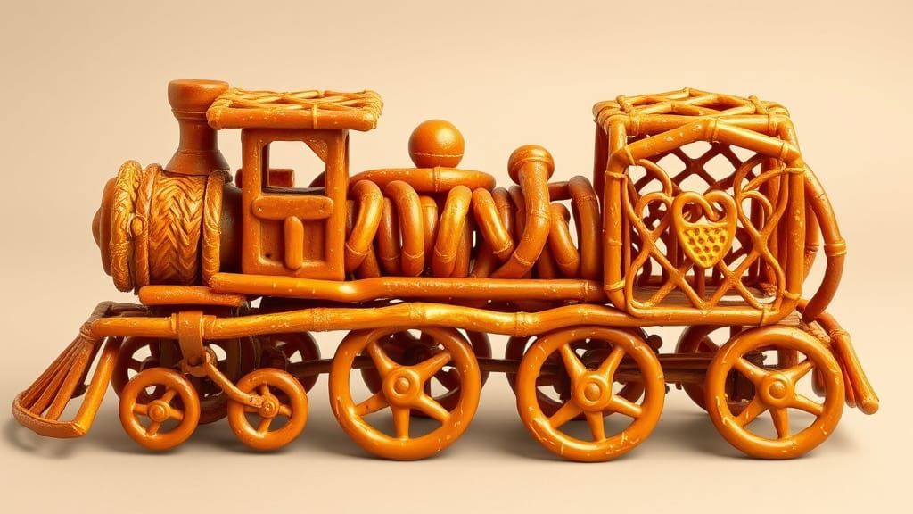 Handcrafted Pretzel Train - Handcrafted Pretzel Train