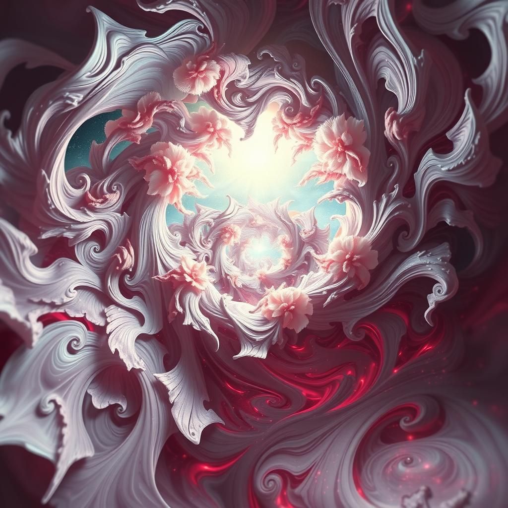 Surreal Pink Portal—Archipenko style