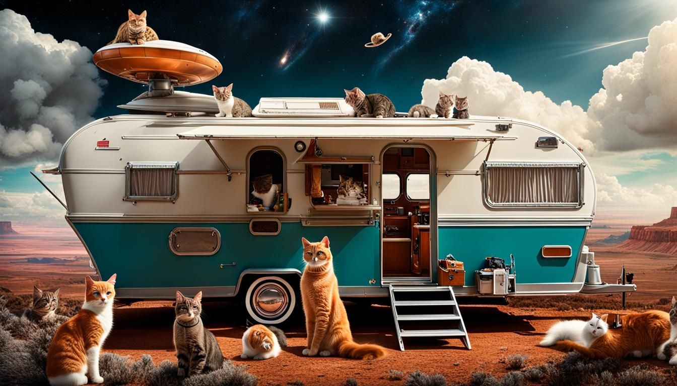 The Cat Camper - AI Generated Artwork - NightCafe Creator