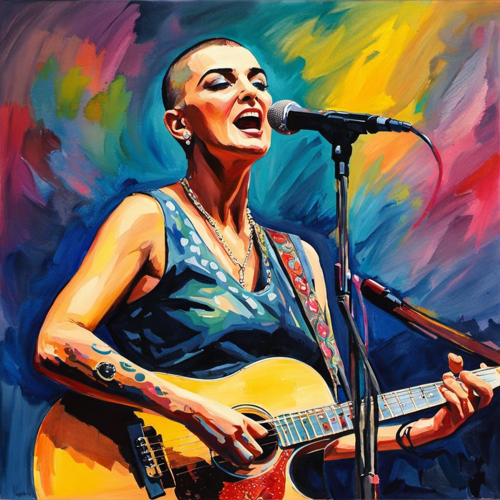 RIP Sinead O'Connor 1966 - 2023 : r/nightcafe