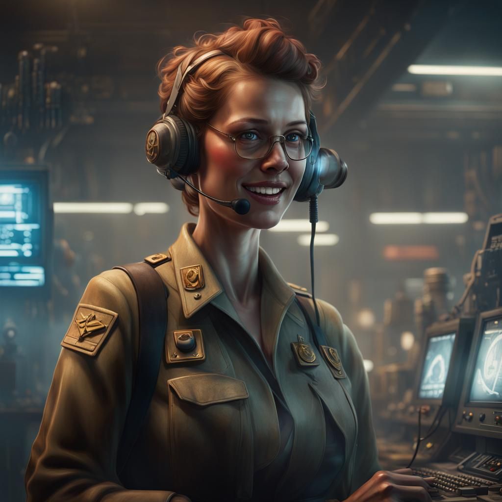 A Happy customer service agent. - AI Generated Artwork - NightCafe Creator