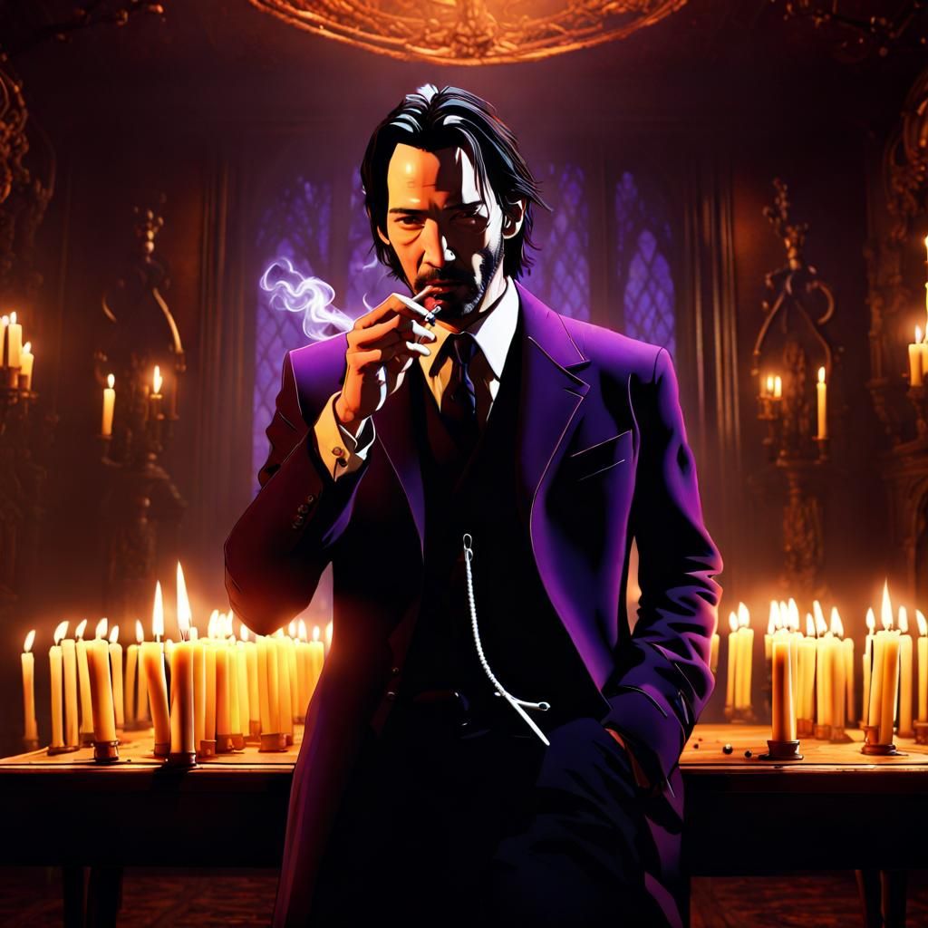 Keanu Reeves as John Constantine - AI Generated Artwork - NightCafe Creator