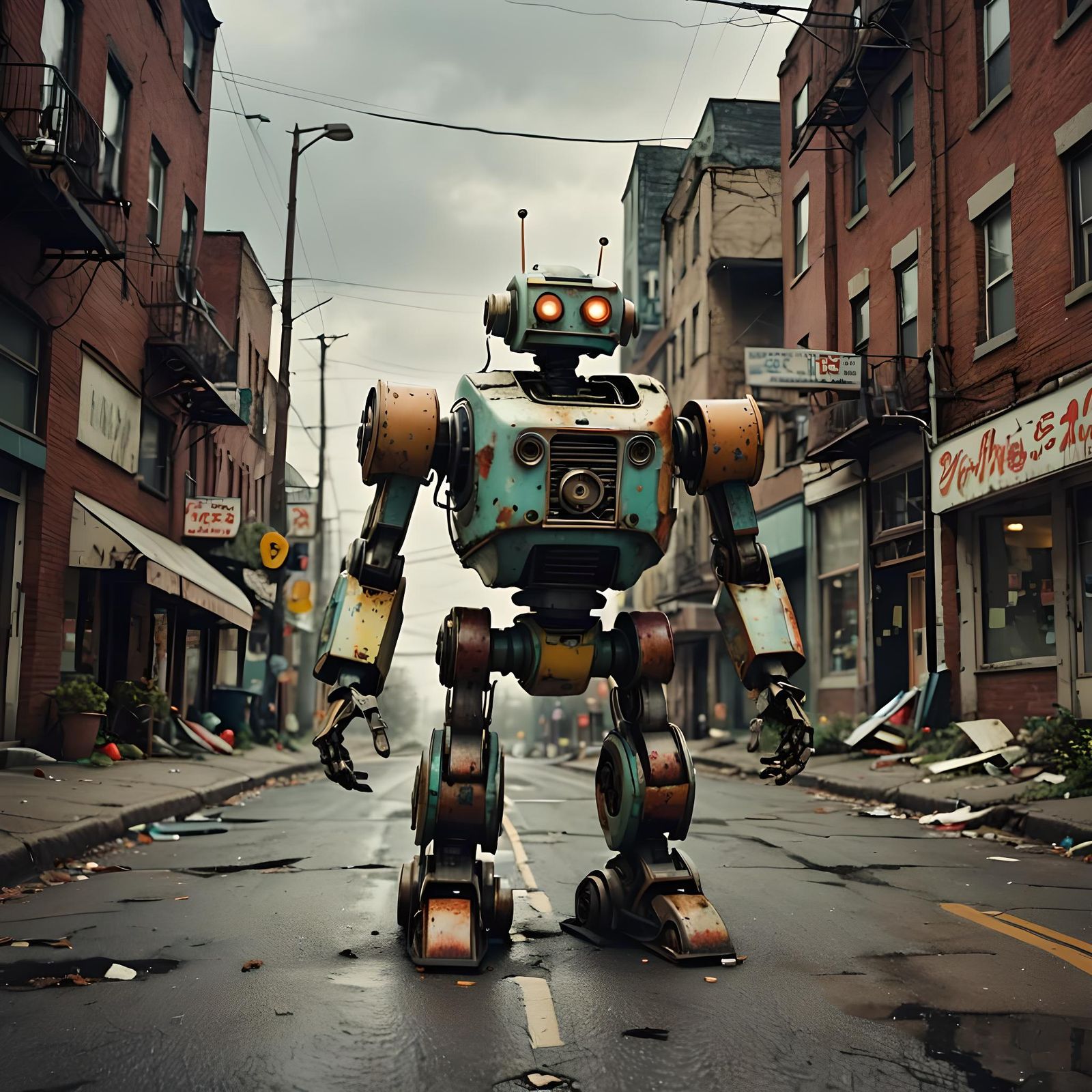 Junk-Bot - AI Generated Artwork - NightCafe Creator