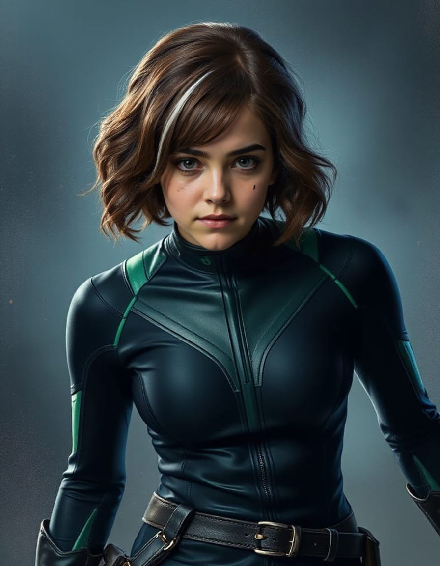Kiernan Shipka as Rogue in X-Men Cinematic Style - AI Art