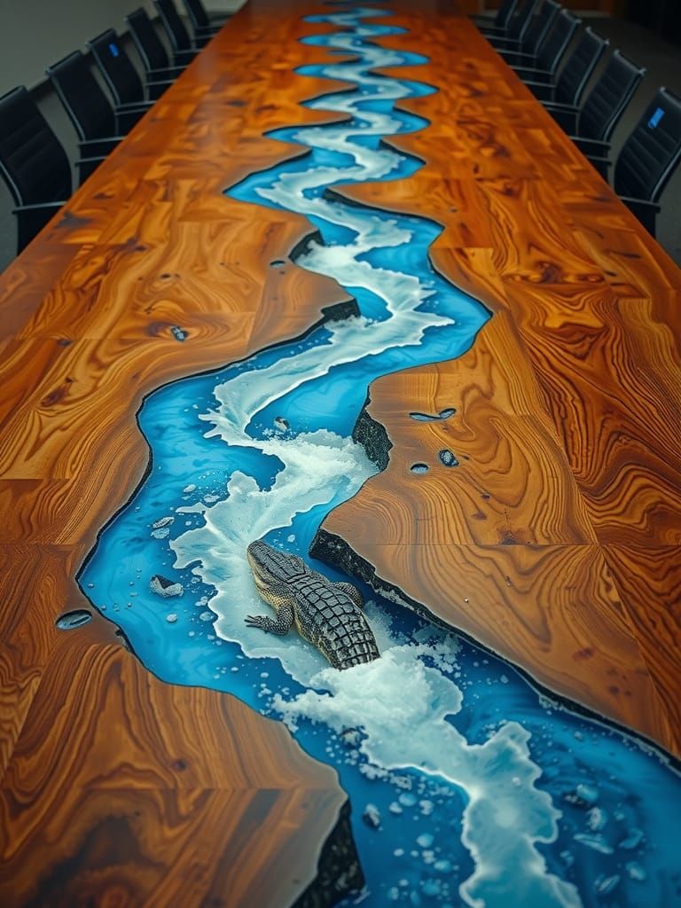 A distant full length view of the end of a Black Walnut Conference ...