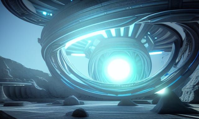 Alien Stargate - AI Generated Artwork - NightCafe Creator