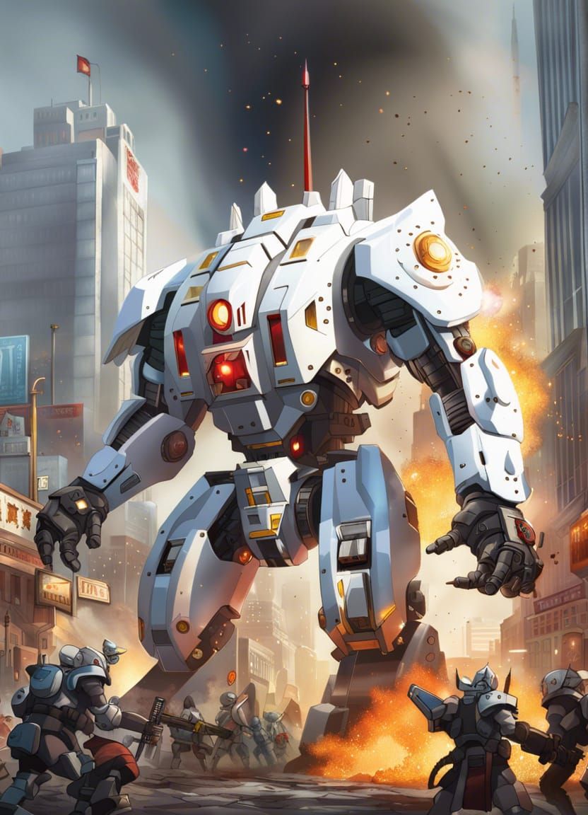 Mecha Wars v2 - AI Generated Artwork - NightCafe Creator