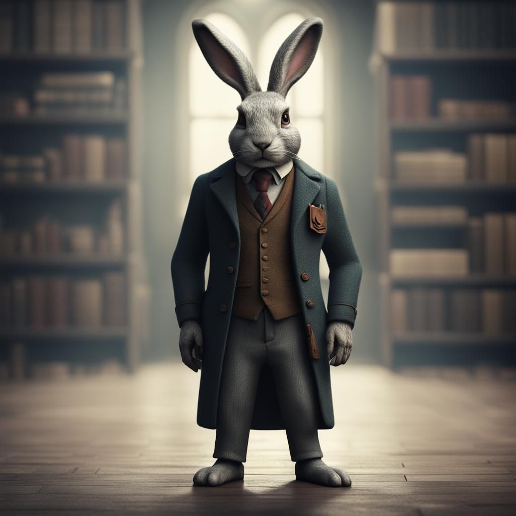 Rabbit of the University - AI Generated Artwork - NightCafe Creator