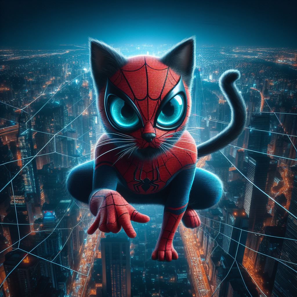 Spider-Cat - AI Generated Artwork - NightCafe Creator