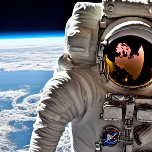 Space through the eyes of an astronaut - AI Generated Artwork ...