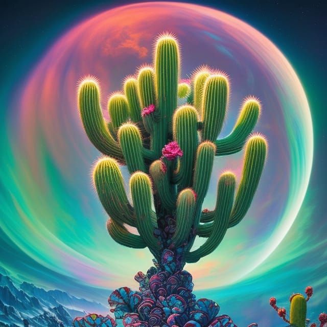 Cactus - AI Generated Artwork - NightCafe Creator