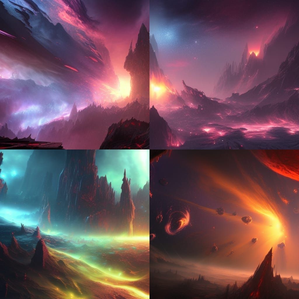 cataclysmic galaxy destruction - AI Generated Artwork - NightCafe Creator