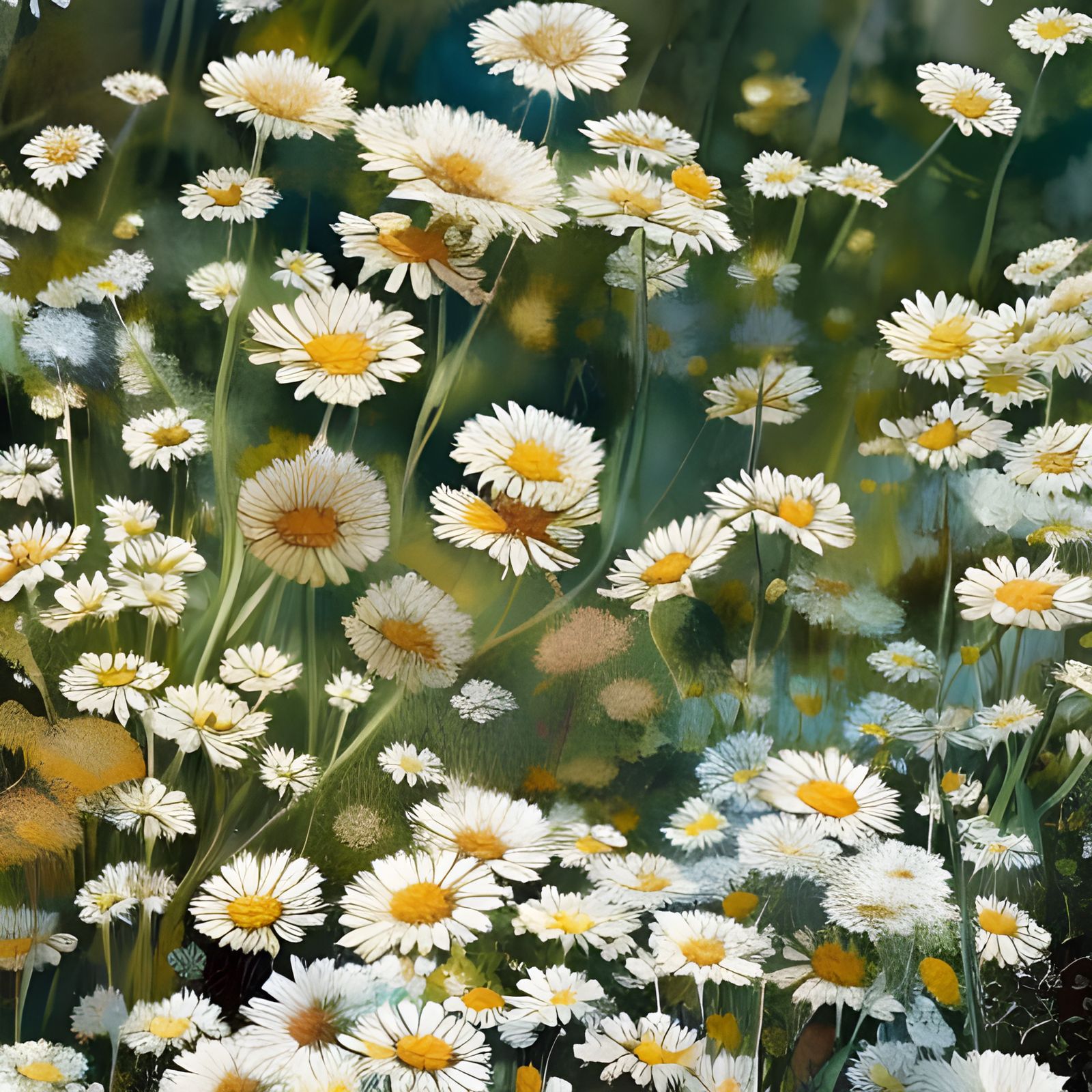 Daisies - AI Generated Artwork - NightCafe Creator