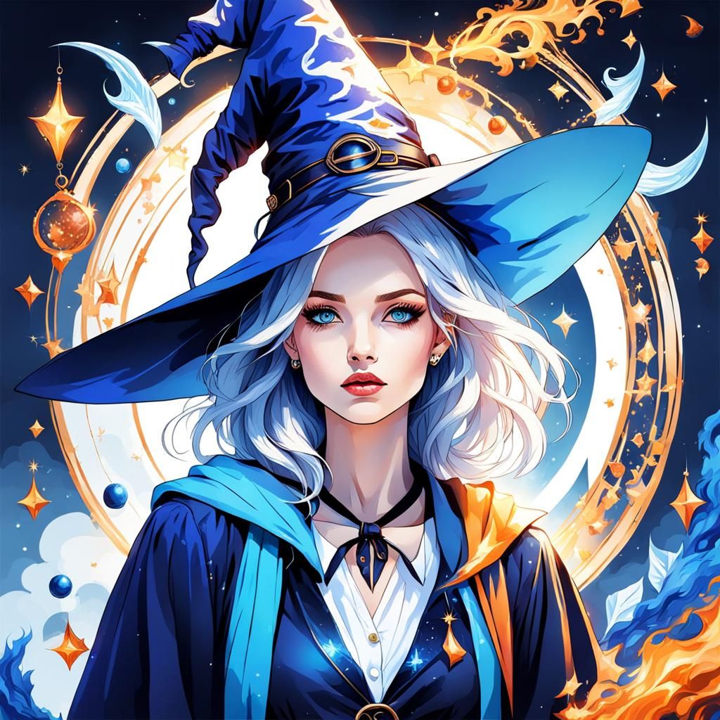 Beautiful Anime Witch #6 - AI Generated Artwork - NightCafe Creator