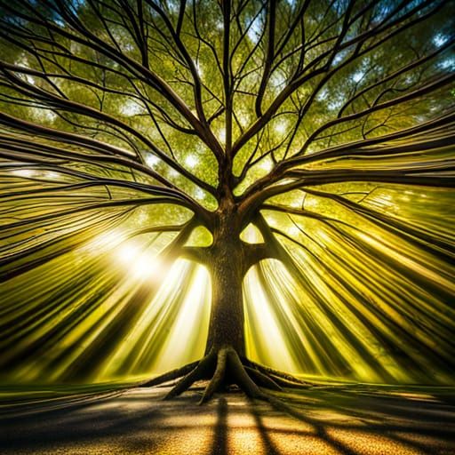 trees of light - AI Generated Artwork - NightCafe Creator