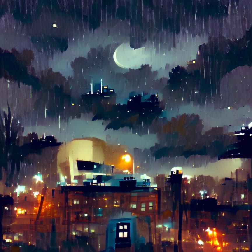 A dreary night. - AI Generated Artwork - NightCafe Creator