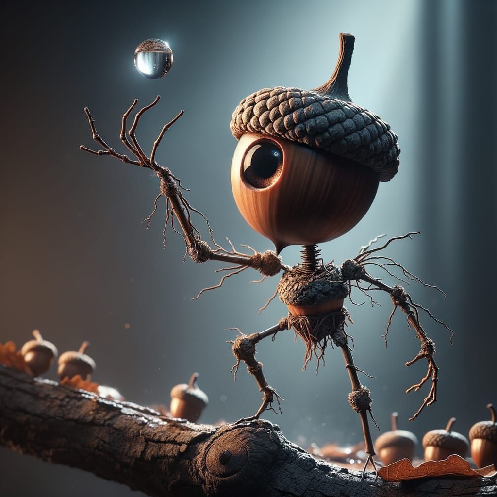 Success! - Miniature Acorn Beings in a Dramatic 35mm Film S...