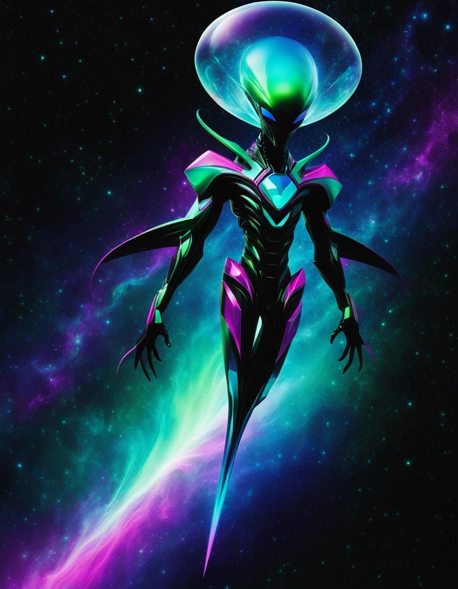 Alien Being from Ultraviolet Universe - AI Generated Artwork ...